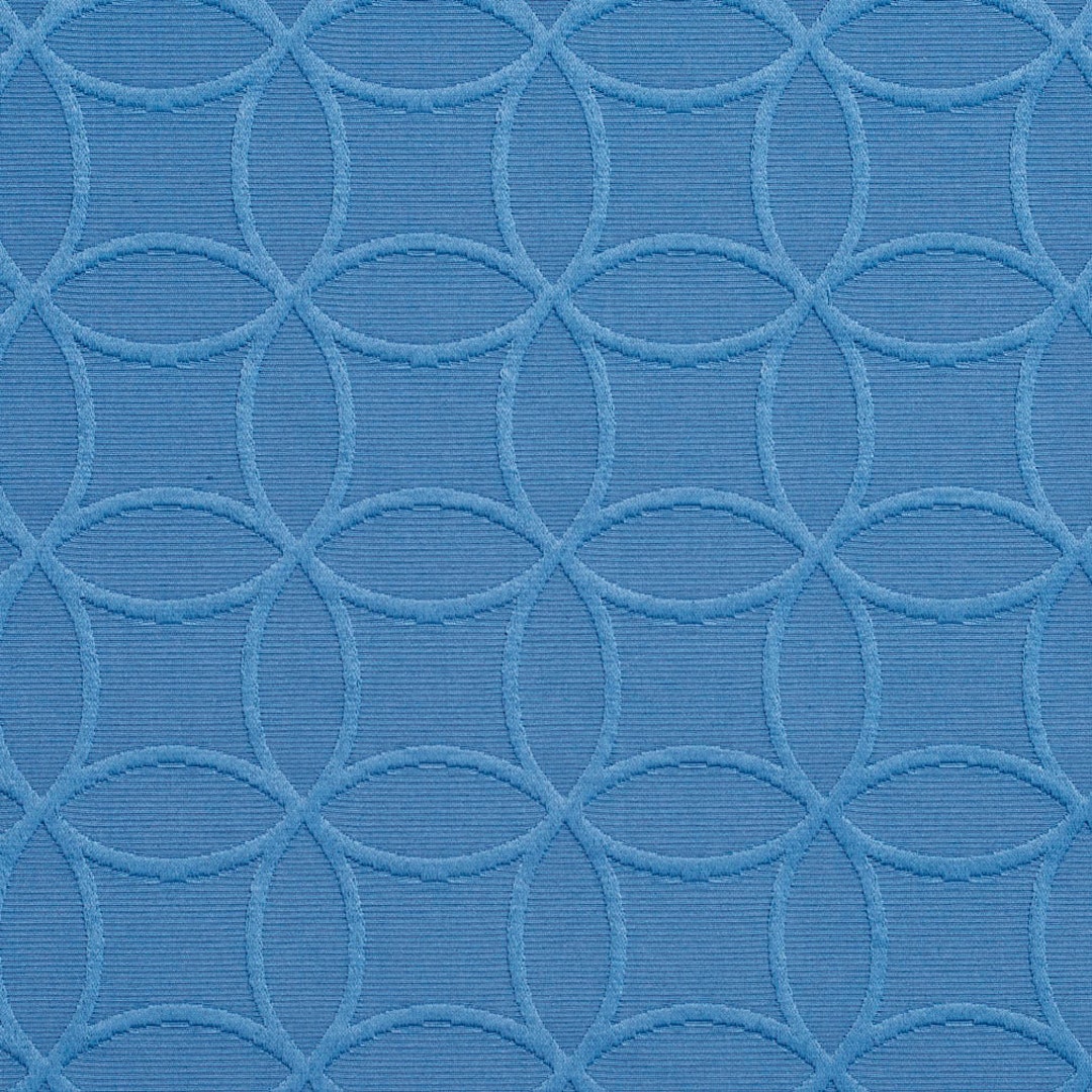 Blue Geometric Matelasse Woven Pattern Upholstery Fabric by the Yard ...