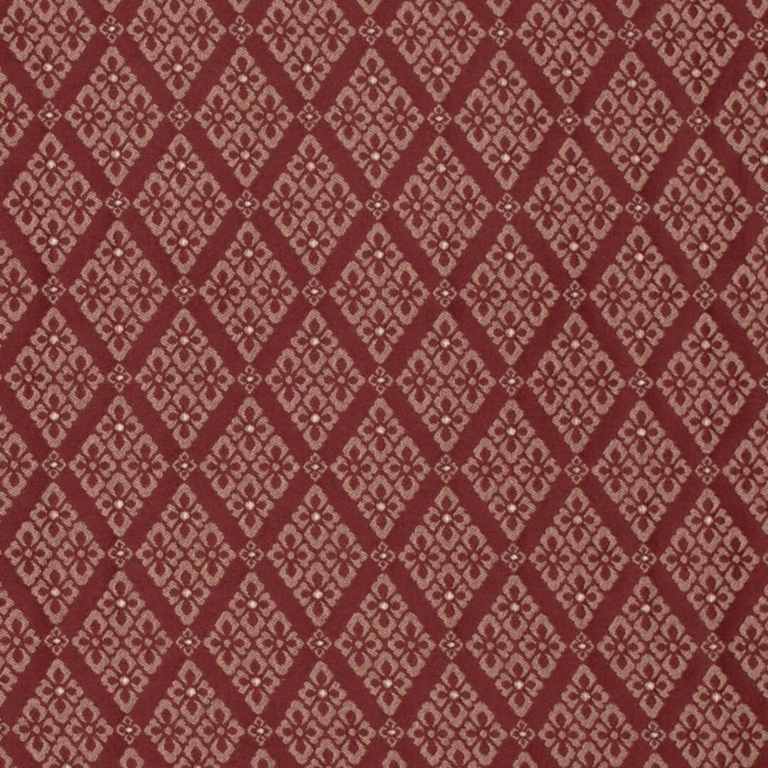 Red Fade Resistant Diamond Woven Pattern Upholstery Fabric by the Yard ...