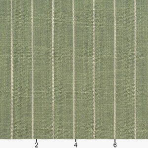 Green Stripe Linen Look Woven Pattern Upholstery Fabric by the Yard ...