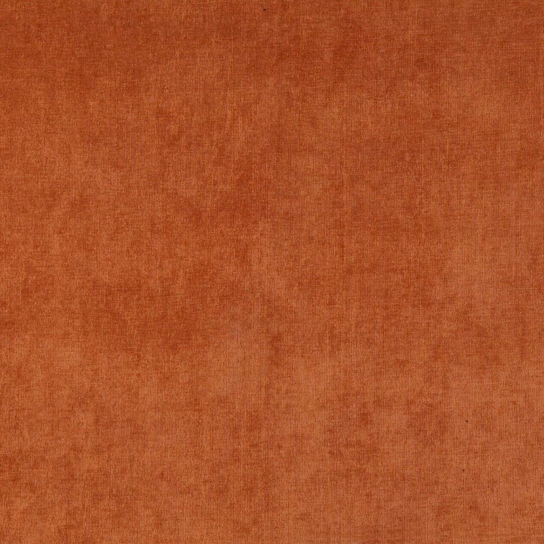 Copper Red Solid Woven Velvet Contemporary Upholstery Fabric by the ...