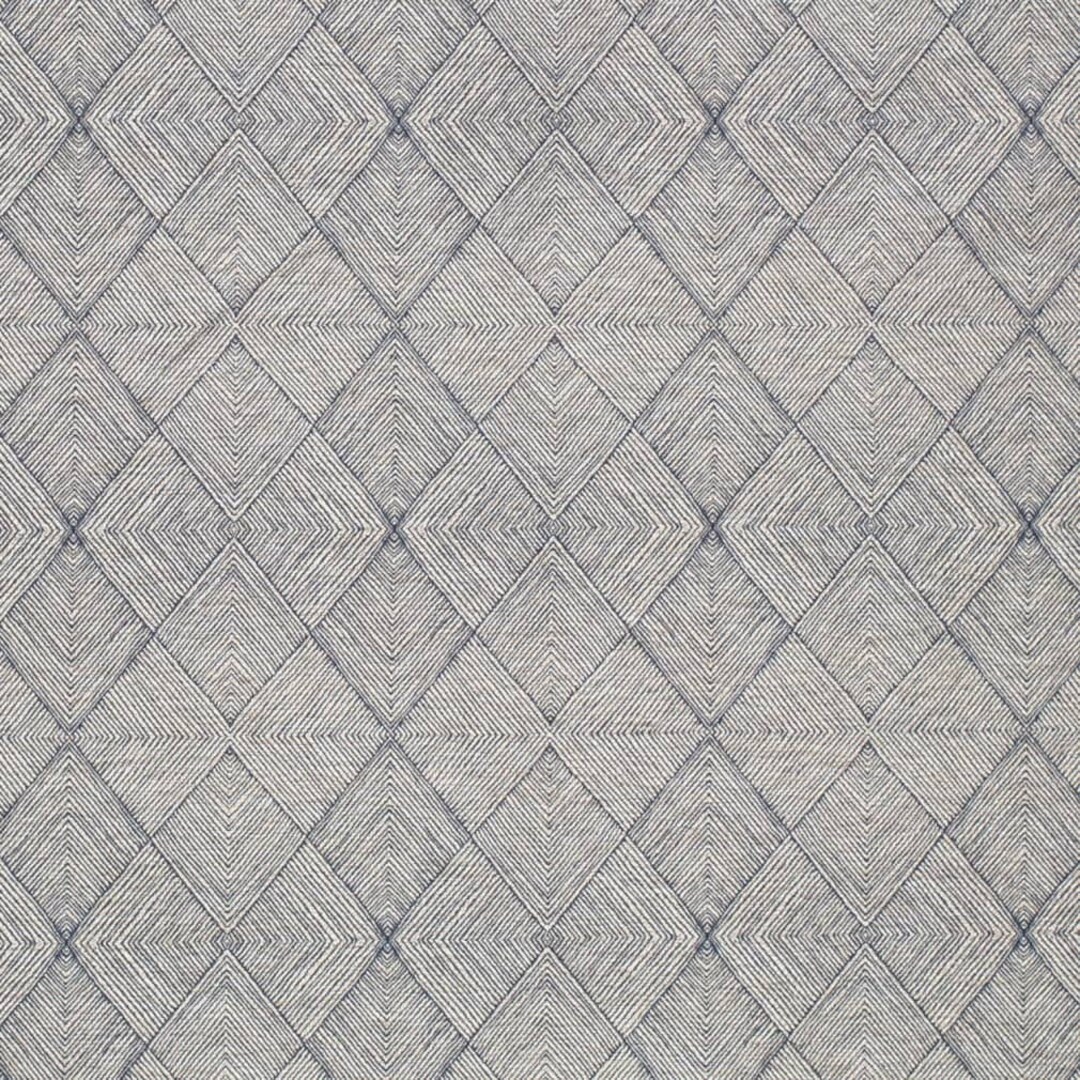 Blue Diamond Geometric Woven Pattern Upholstery Fabric by the Yard ...