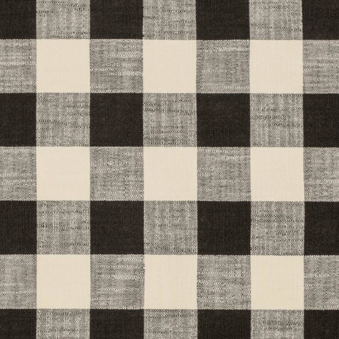 Black Check Plaid Woven Pattern Upholstery Fabric by the Yard SKU ...