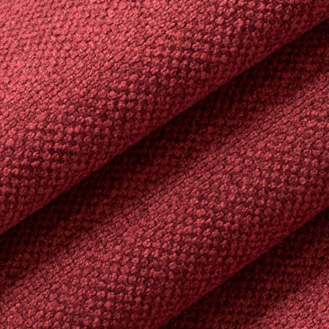 Red Fade Resistant Plain Textured Upholstery Fabric by the Yard - SKU ...