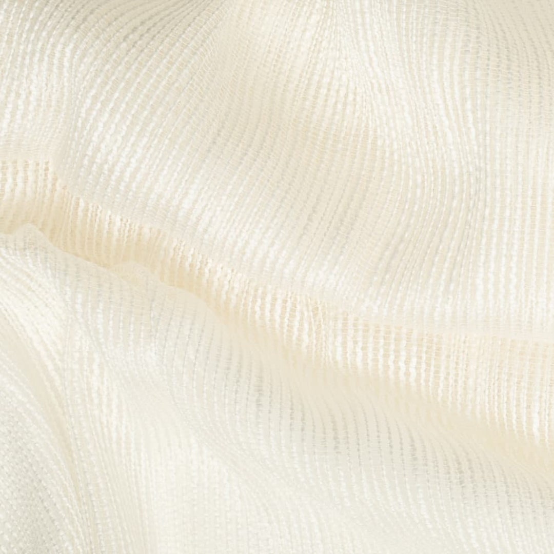 White Sheer Upholstery Fabric by the Yard - SKU: Linda Popcorn - Etsy
