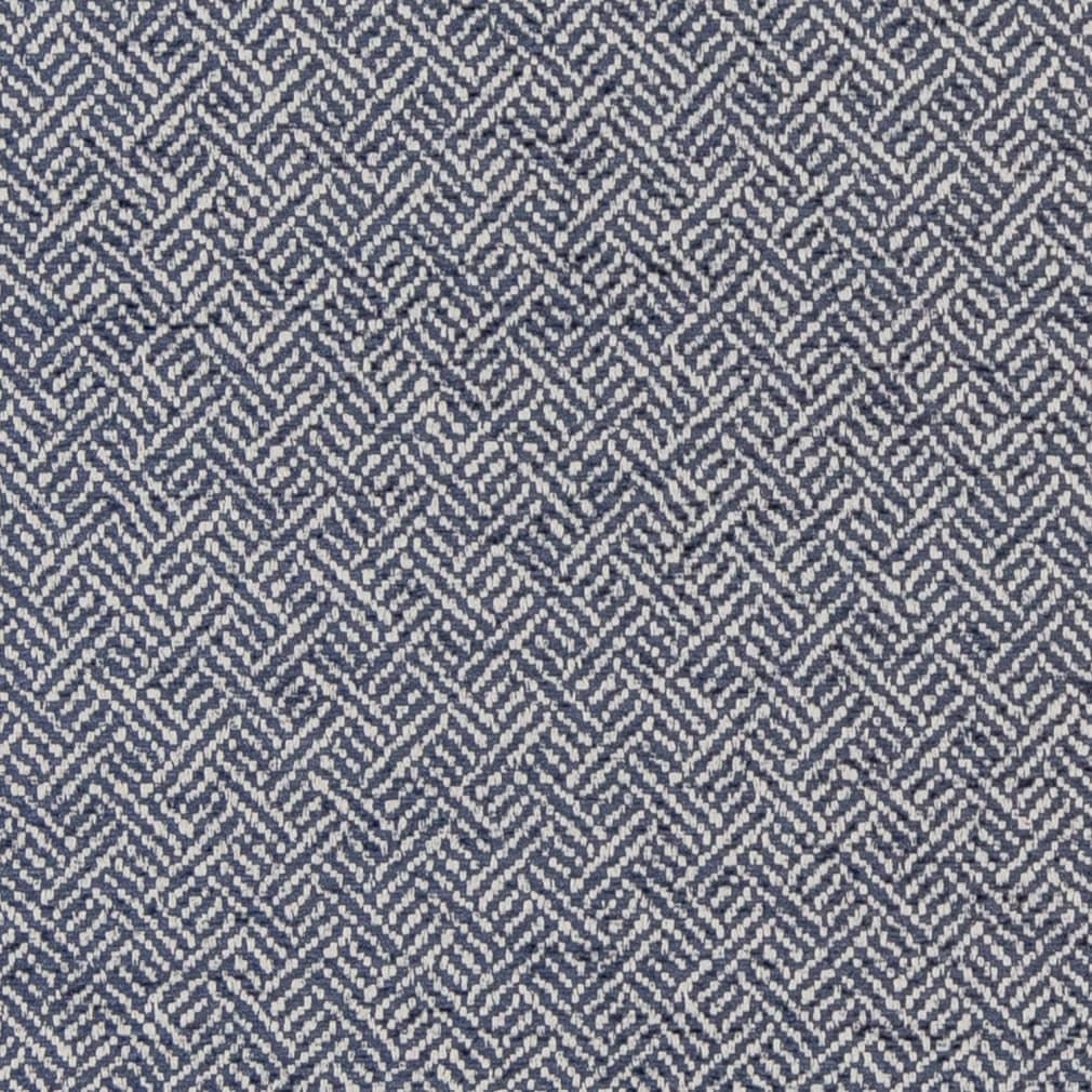 Blue Abstract Geometric Woven Pattern Upholstery Fabric by the Yard ...