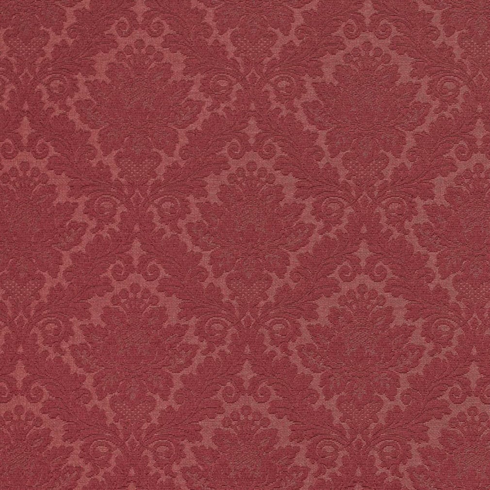 Red Damask Woven Pattern Upholstery Fabric by the Yard - SKU: Dior Ruby ...