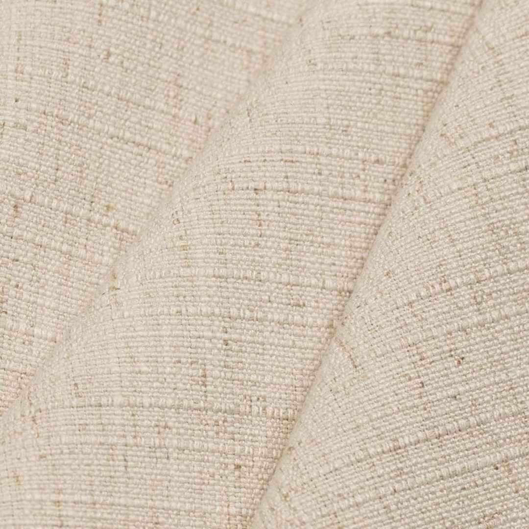 Natural Linen Look Textured Upholstery Fabric by the Yard - SKU ...