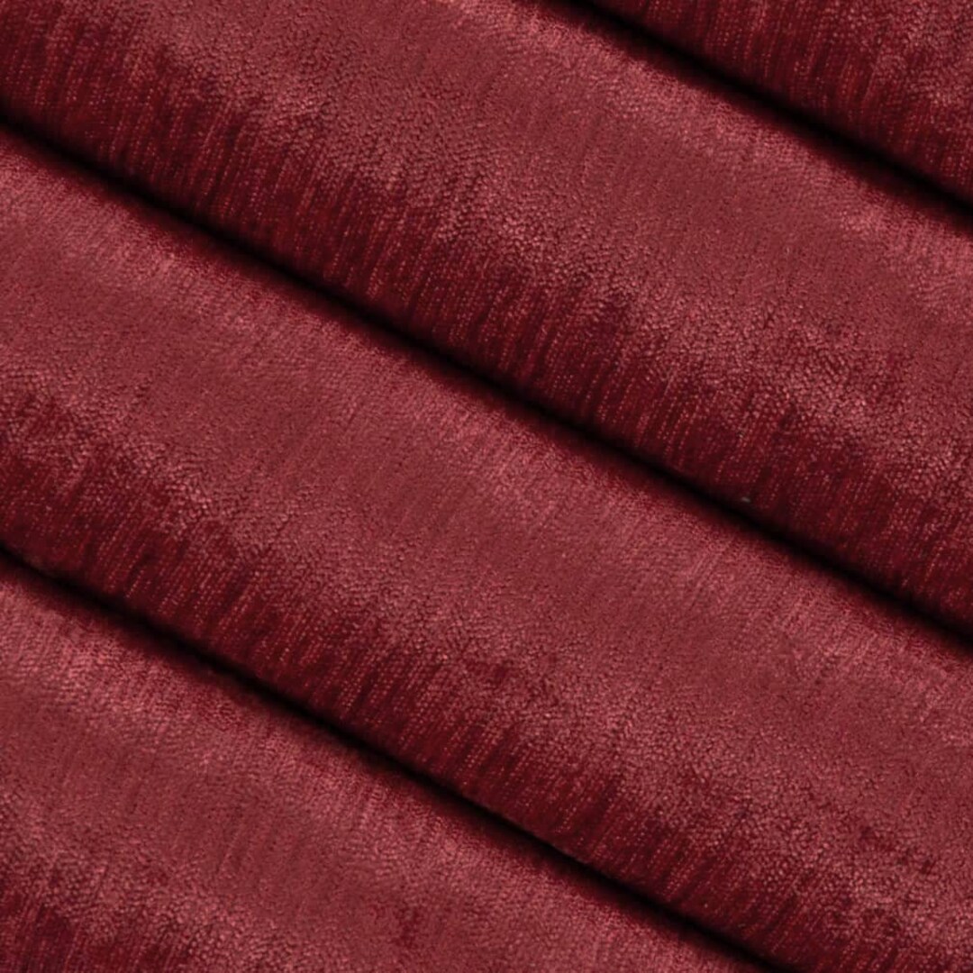 Red Velvet Upholstery Fabric by the Yard - SKU: Percey Ruby - Etsy