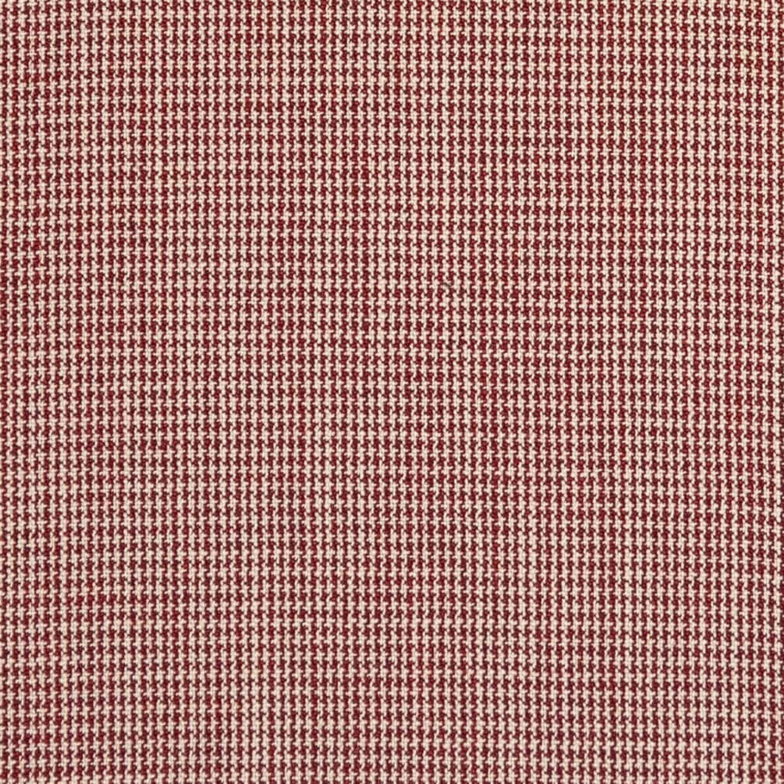 Red Check Small Scale Houndstooth Check Textured Tweed Upholstery ...