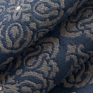 Navy Damask Diamonds Woven Pattern Upholstery Fabric by the Yard - SKU ...