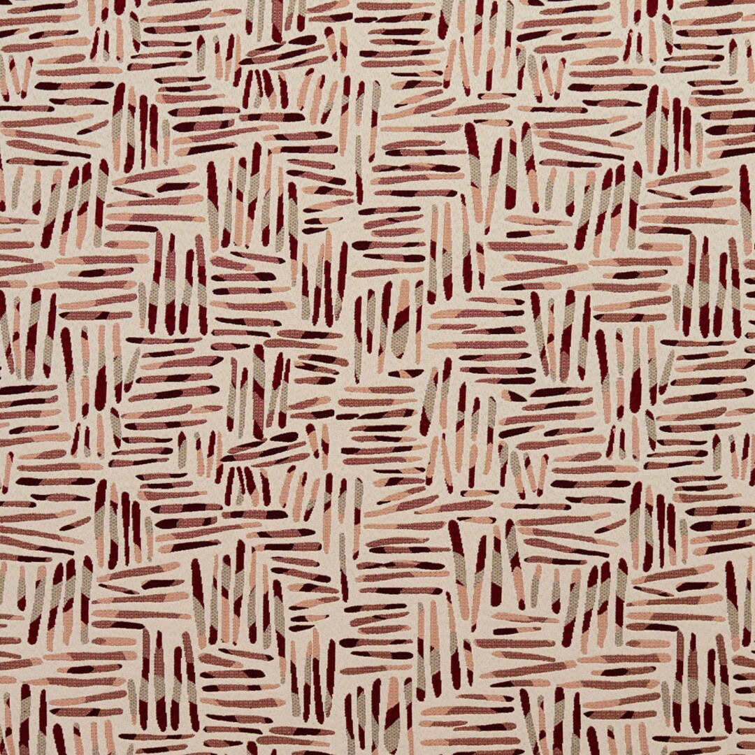 Red Abstract Woven Pattern Upholstery Fabric by the Yard - SKU: Santana ...