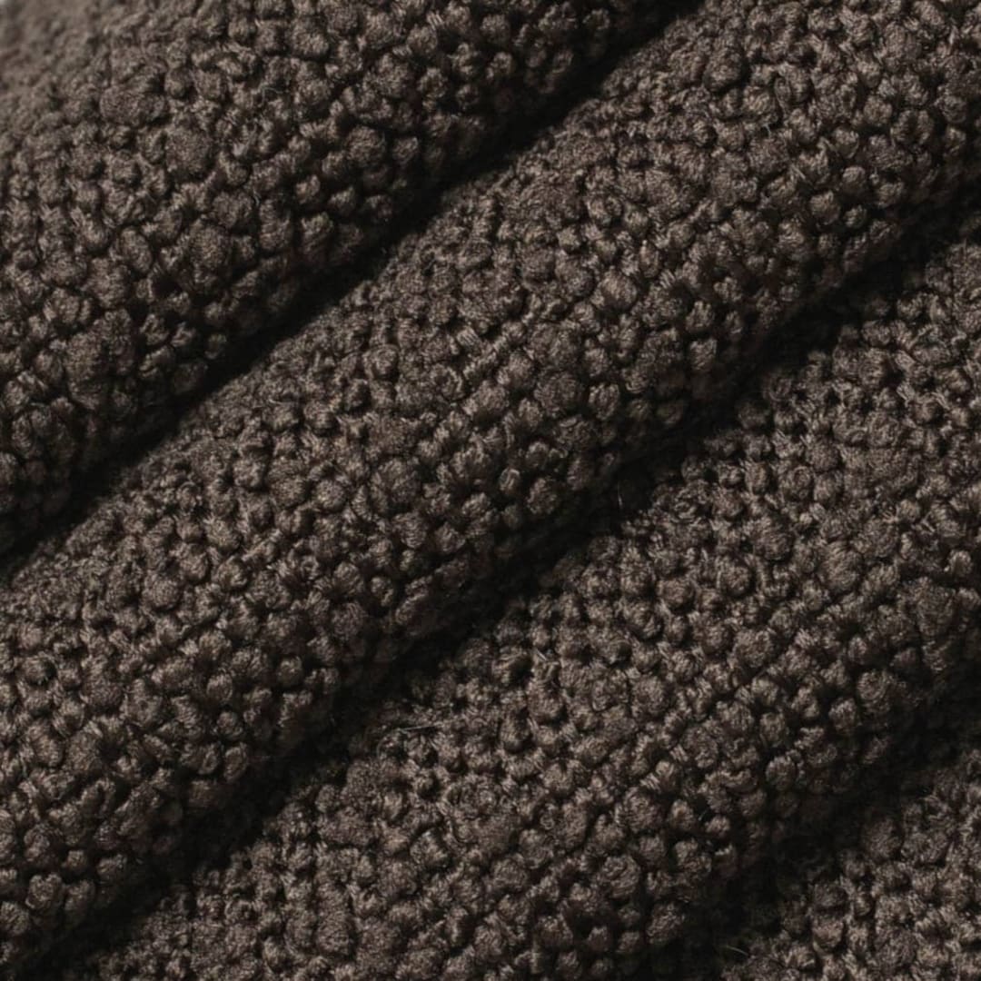 Brown Boucle Textured Upholstery Fabric by the Yard - SKU: Kenley ...