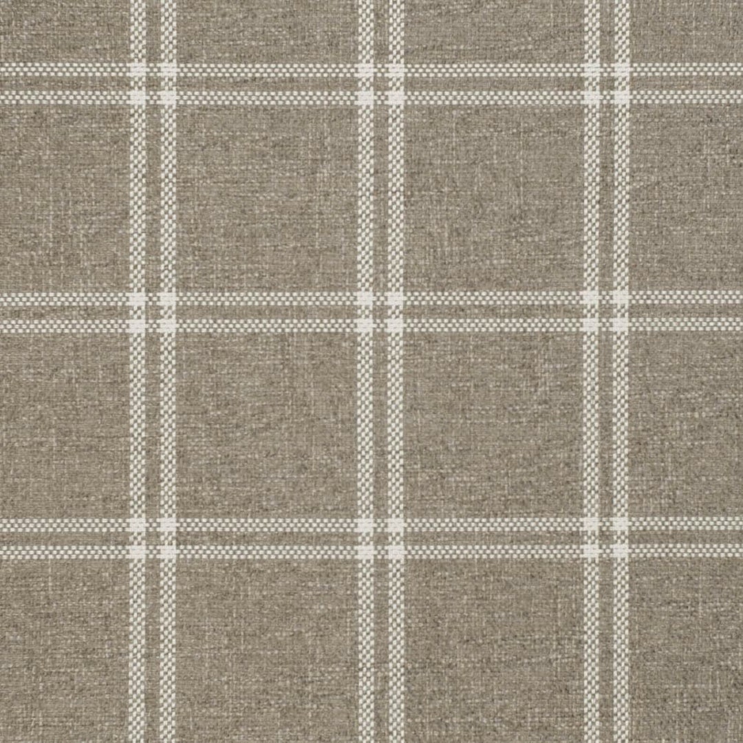 Natural Brown Plaid Woven Pattern Upholstery Fabric by the Yard - SKU ...