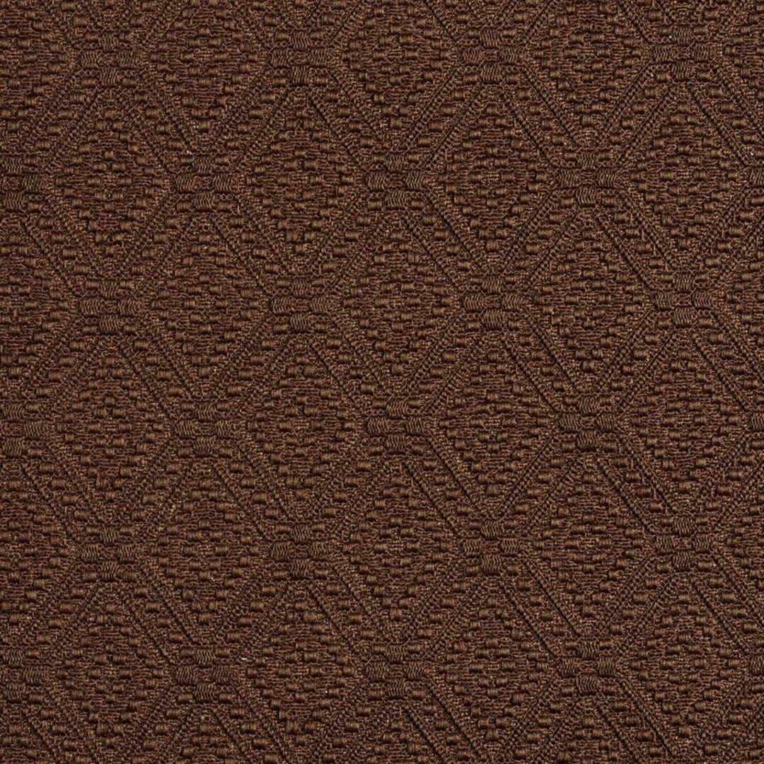 Brown Diamond Geometric Matelasse Woven Pattern Upholstery Fabric by ...