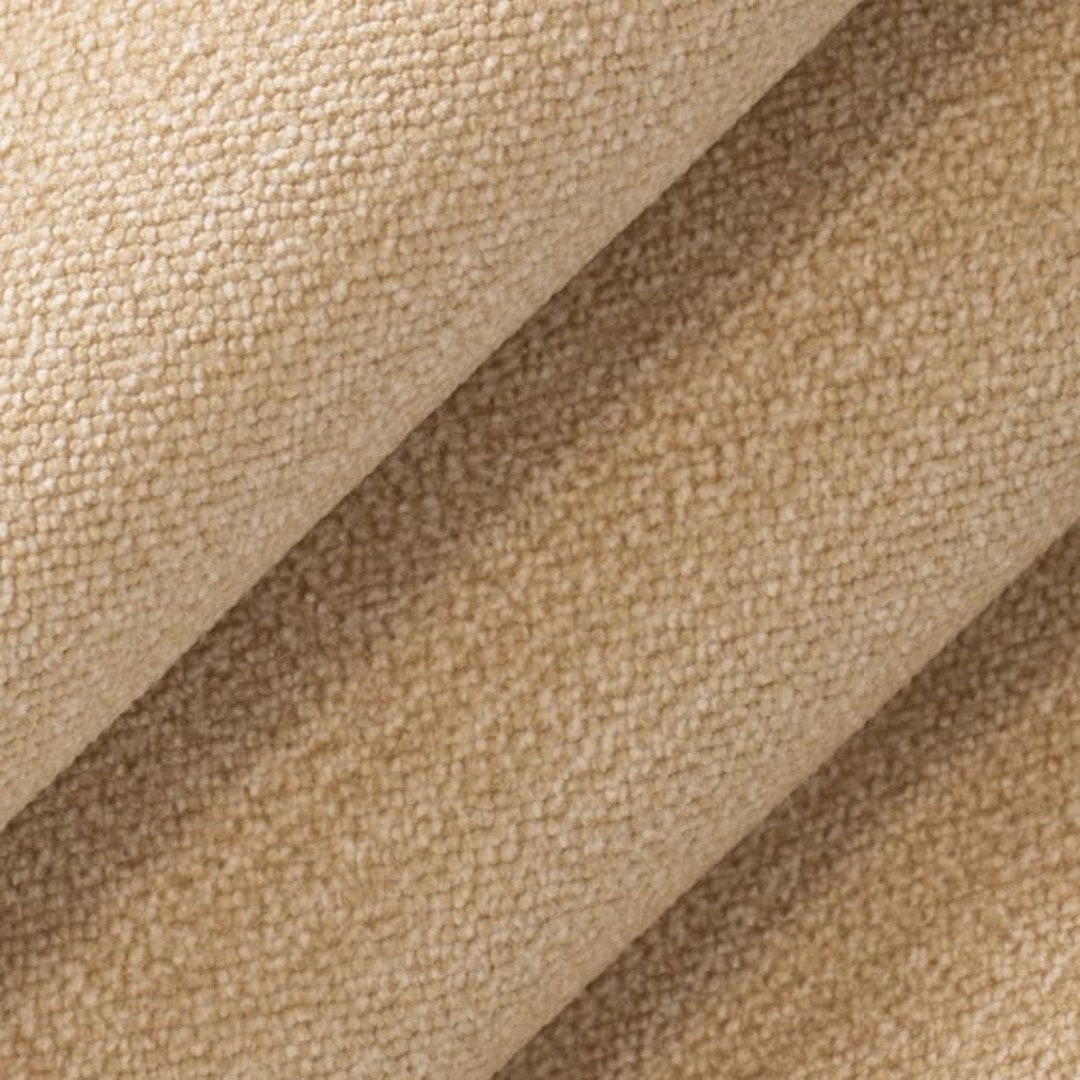 Beige Fade Resistant Plain Microfiber Velvet Upholstery Fabric by the ...