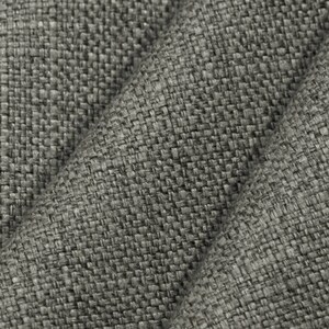 Grey Linen Look Textured Upholstery Fabric by the Yard - SKU: Lambert ...