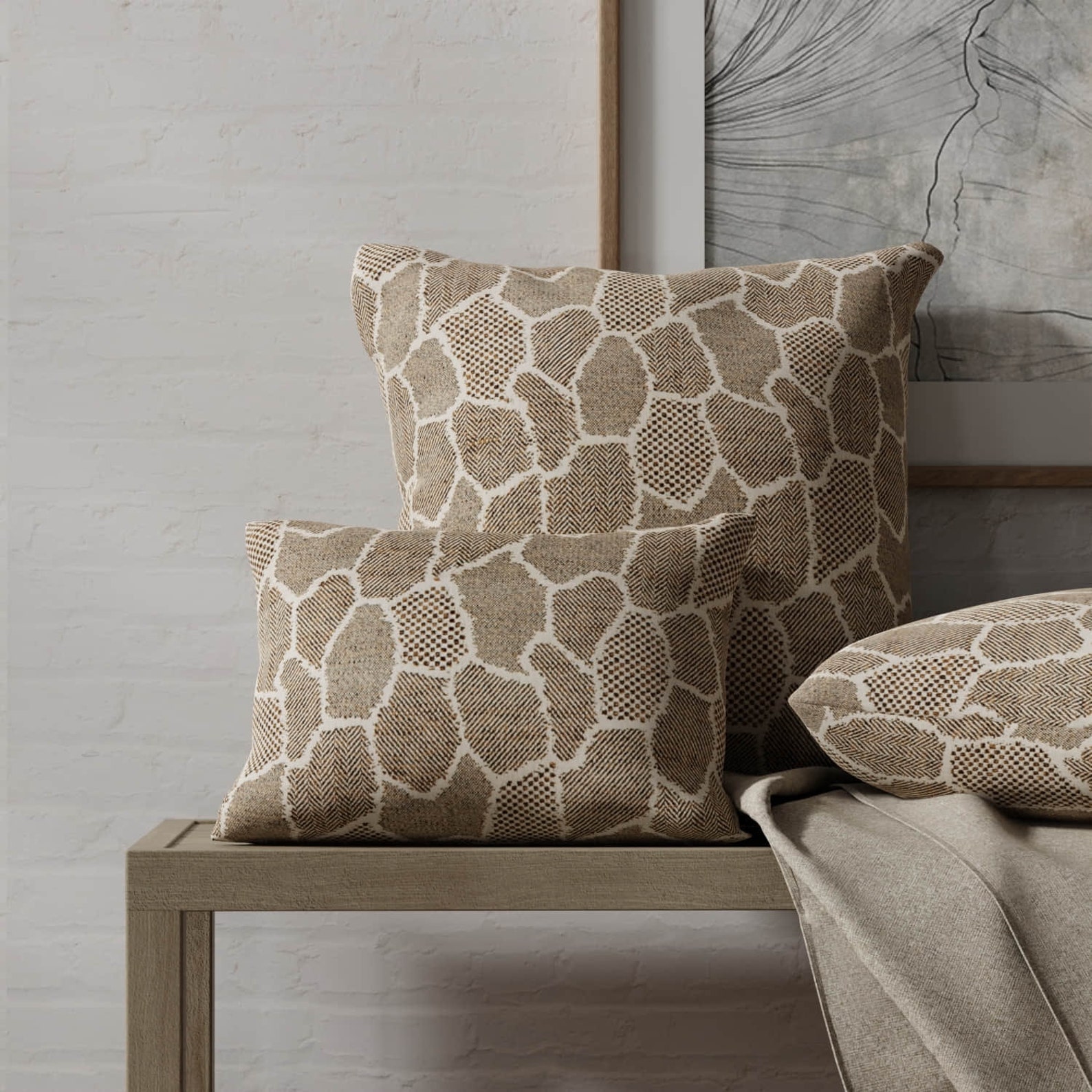Brown Fade Resistant Animal Print Woven Pattern Upholstery Fabric by ...