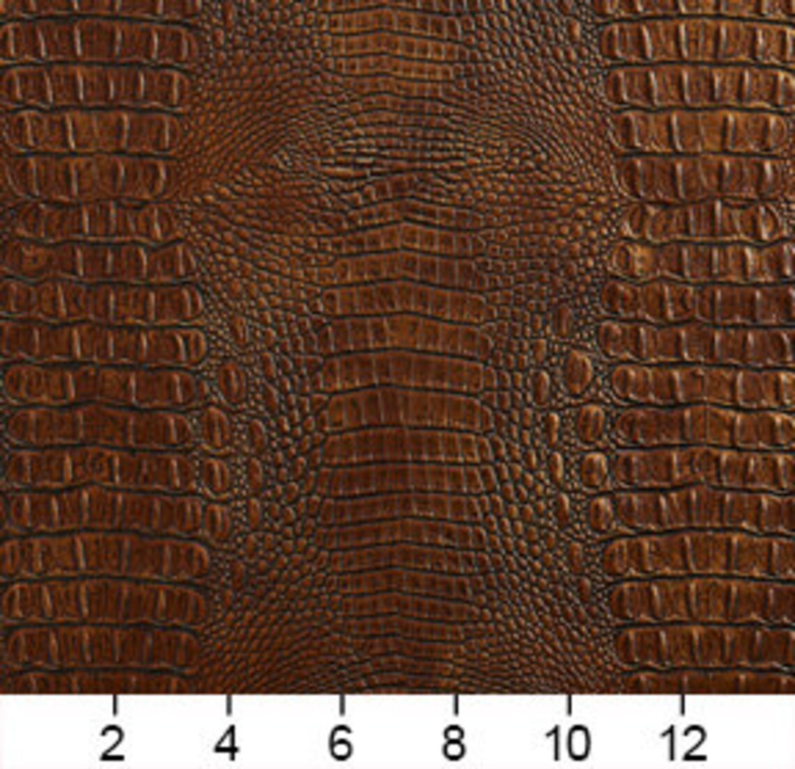 Metallic Bronze Embossed Alligator Upholstery Vinyl by the | Etsy