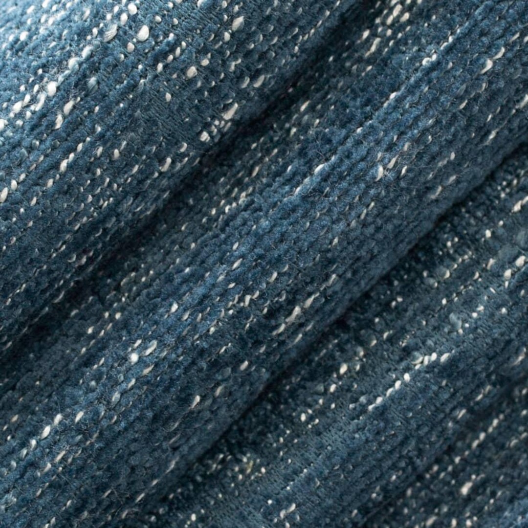 Blue Chenille Upholstery Fabric by the Yard - SKU: Charlton Azure - Etsy