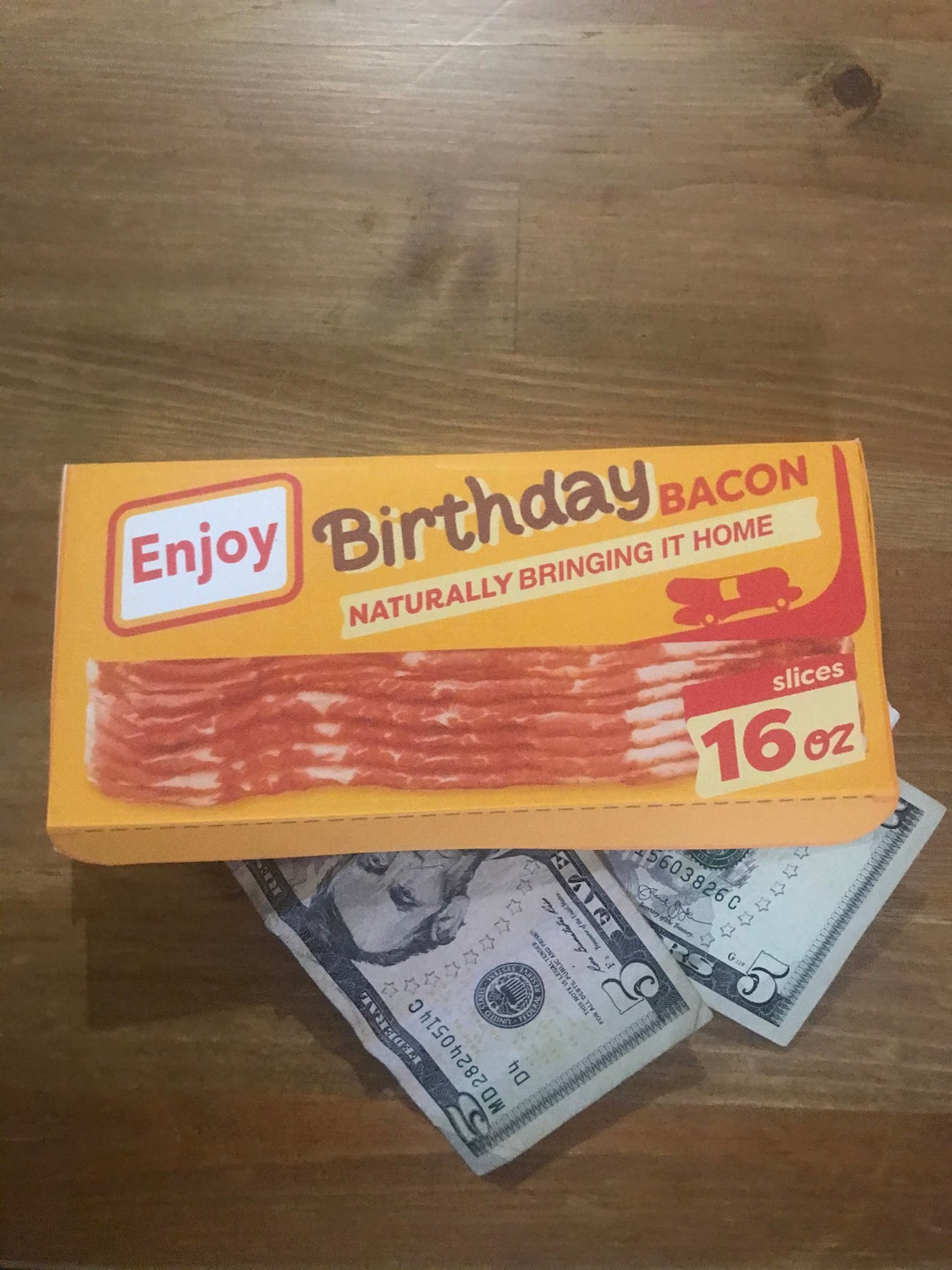 Birthday Bacon Money Holder **DOWNLOAD and PRINT** - Etsy