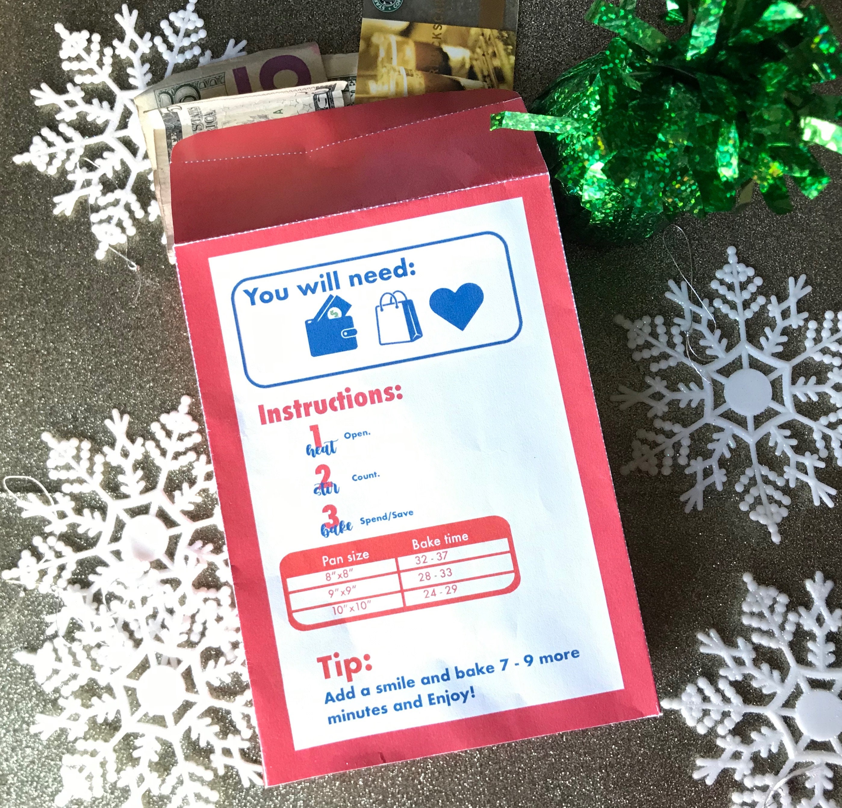 Christmas Bread Money or Gift Card Holder * Digital DOWNLOAD* - Etsy