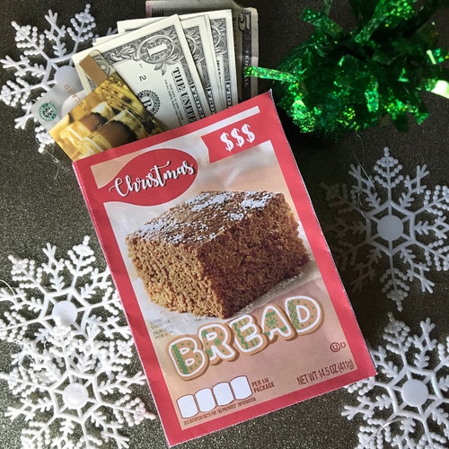 Christmas BREAD Money Gift Box Digital Download - Etsy