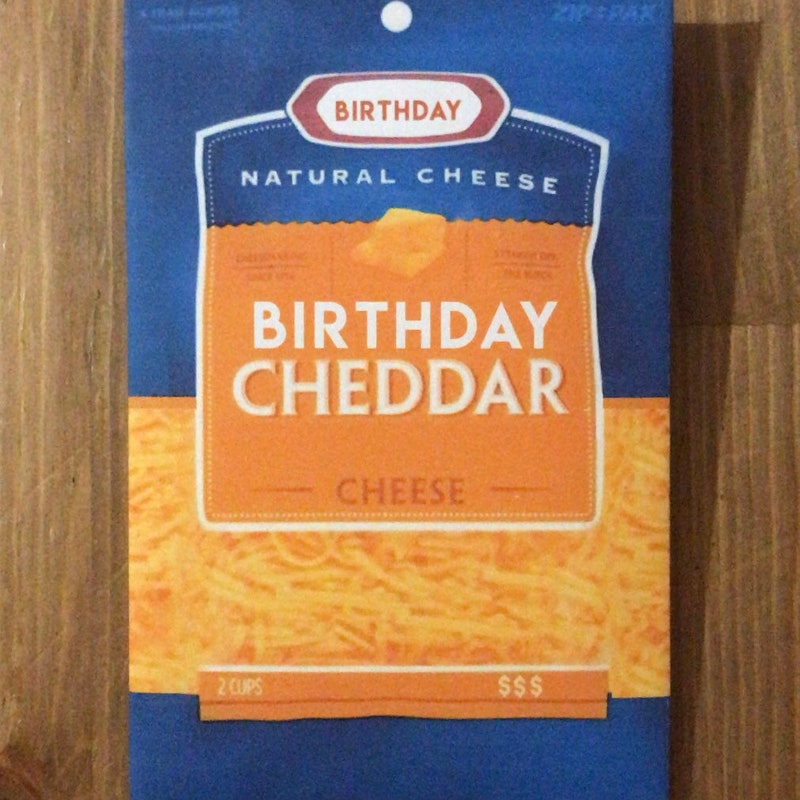 Cheddar Birthday Card - Etsy