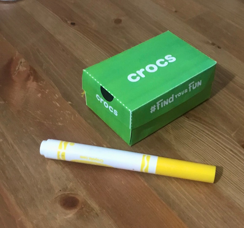 Crocs Mini Shoe Boxdigital DOWNLOAD &PRINT - Etsy