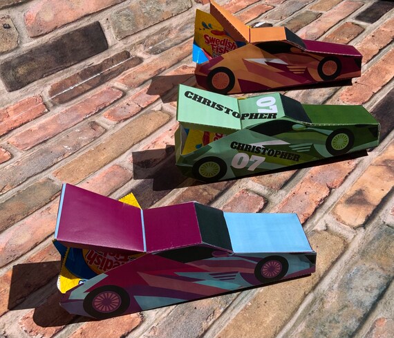 Race Car Shaped Party Box or Gift Box DOWNLOAD - Etsy