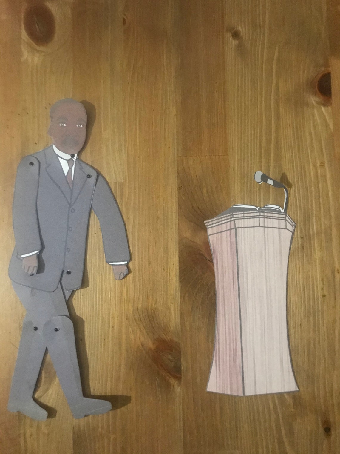 Download Print Martin Luther King Jr Puppet - Etsy