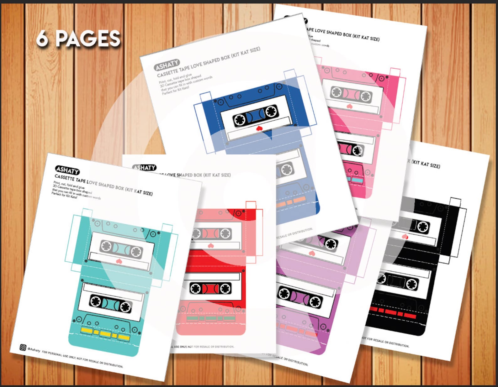 Cassette Tape Digital Download Template You Can Edit 3D - Etsy