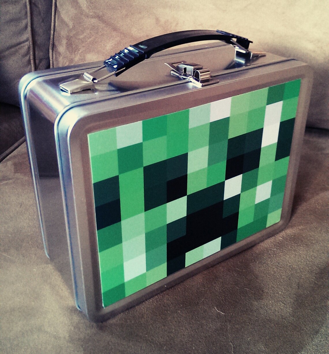 Minecraft Creeper Lunch box | Etsy