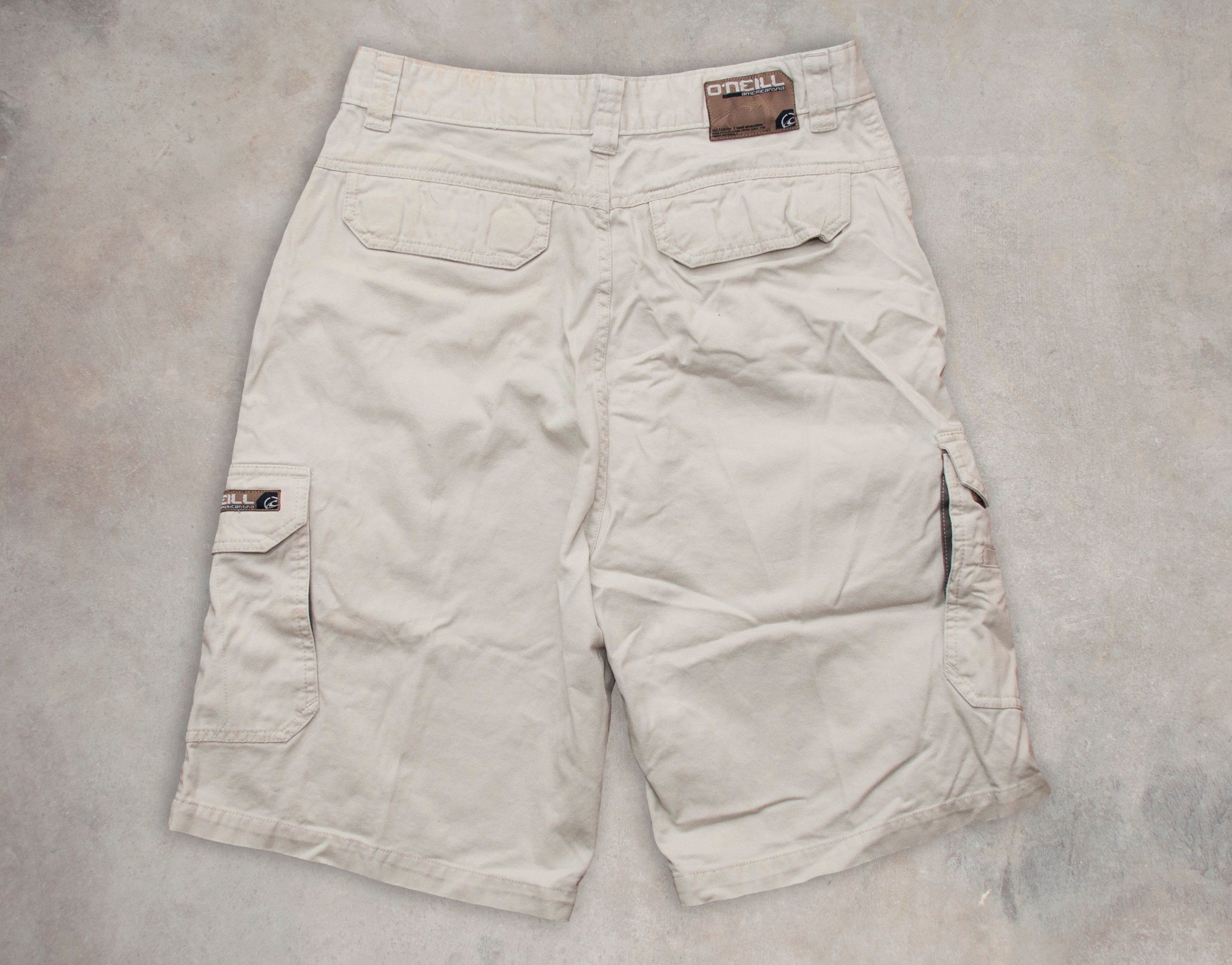 Vintage Y2K O'neill Cargo Shorts Men's Size 31 Waist 100% Cotton Khaki ...