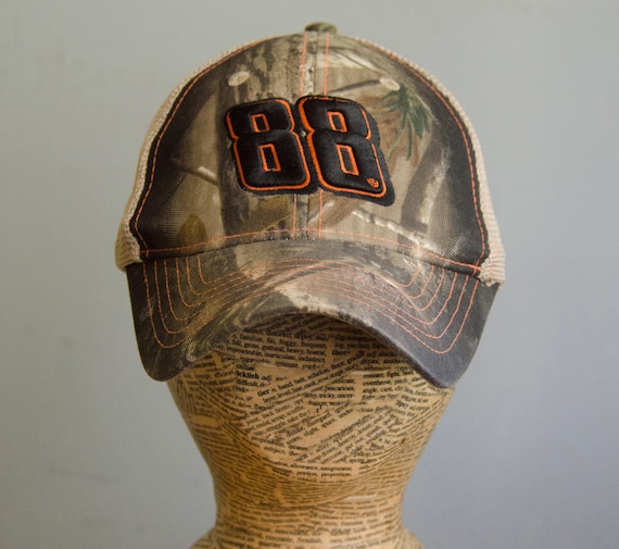 Vintage Dale Earnhardt Jr Hat NASCAR Camouflage Snap … - Gem