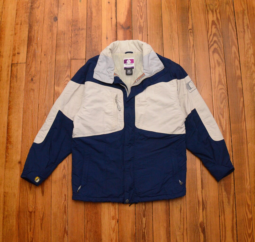 Vintage Burton Snowboard Jacket Size Medium Toast Style Coat Navy Blue ...