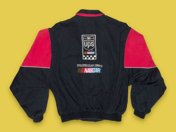 Vintage NASCAR Jacket 90s Size xl UPS Heavyweight Coa… - Gem