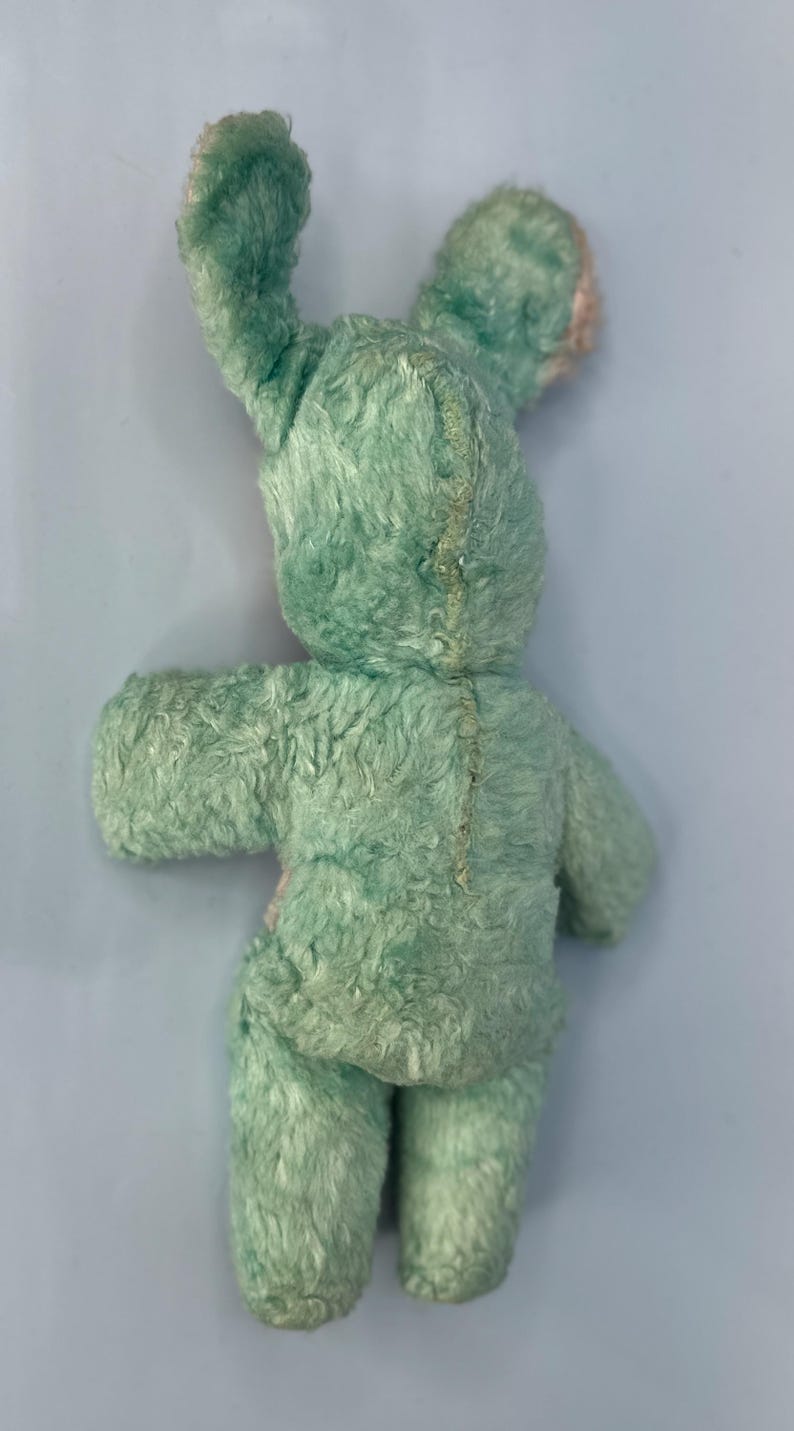 Vintage Stuffed Bunny, Kid Face, Rubber Faced Doll, Plastic Face, Plush ...