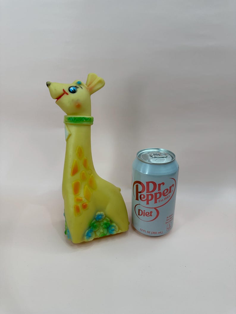 Vintage Rubber Squeeze Toy Giraffe Reliance Products Squeaker Squeak - Etsy