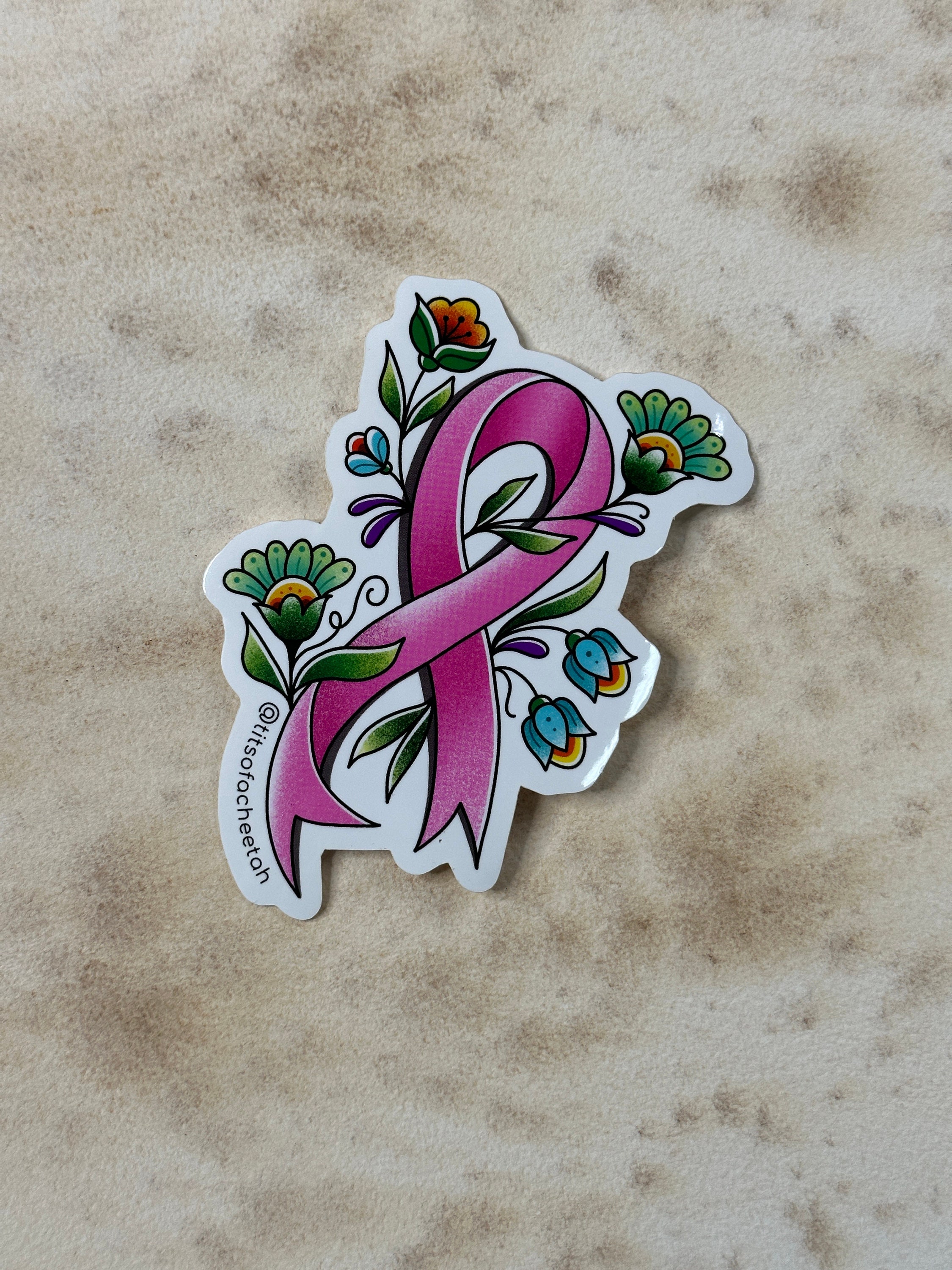 Breast Cancer Awareness Ribbon Sticker Decal Vinyl - Etsy