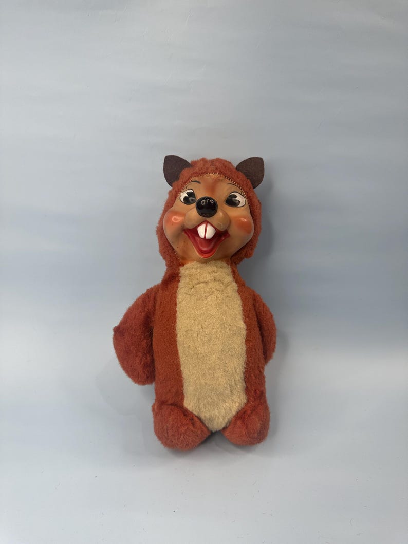 Vintage Timely Toys Alvin and Chipmunks Stuffed Rubber Face Chipmunk ...