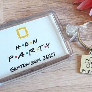 Friends Theme Hen Party Keyring Favours - Im the Bride - I Do Crew ...