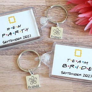 Friends Theme Hen Party Keyring Favours - Im the Bride - I Do Crew ...
