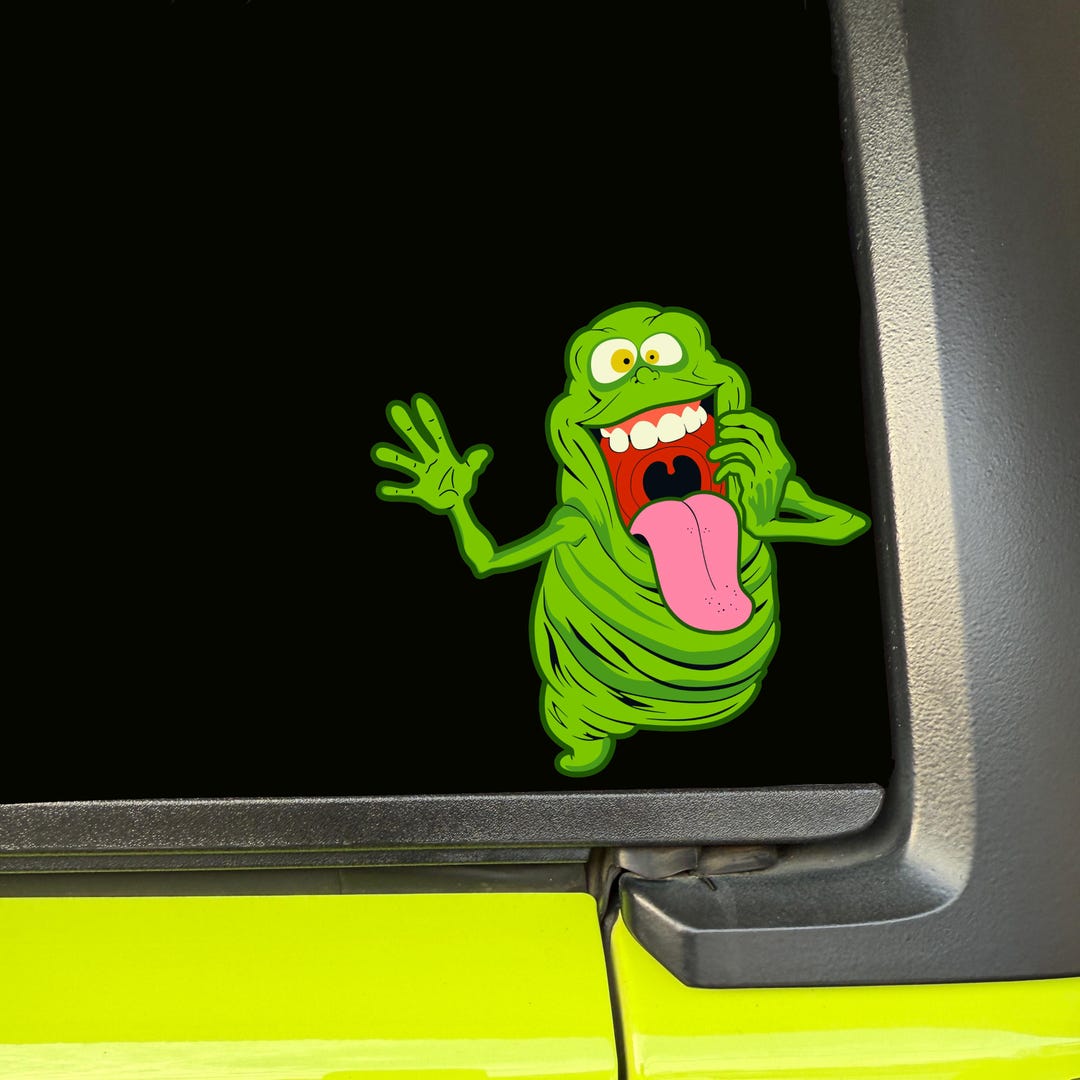 Ghostbusters Slimer “friendly Spud” Decal - Etsy