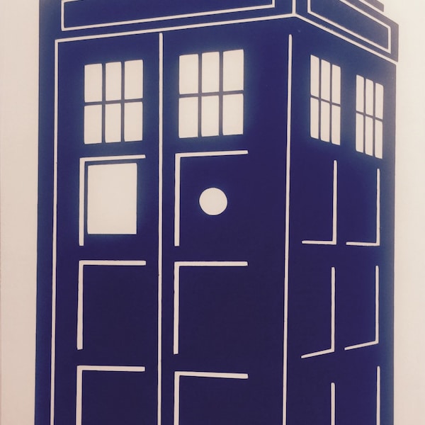 Tardis Wall Decal - Etsy