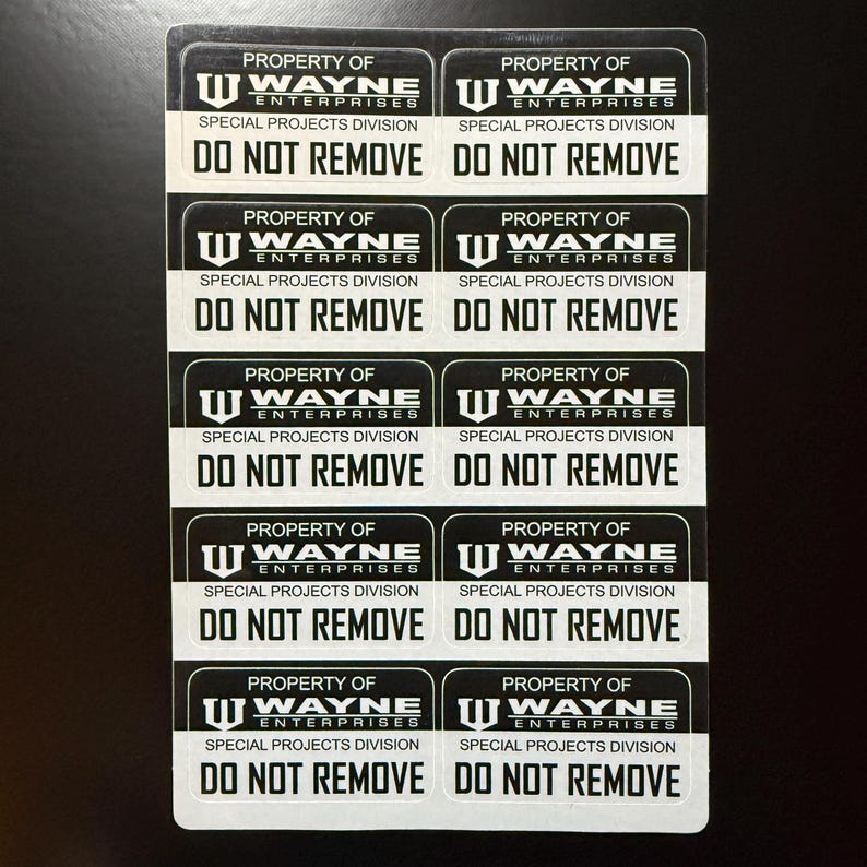 Wayne Enterprises Asset Property Decals - Etsy