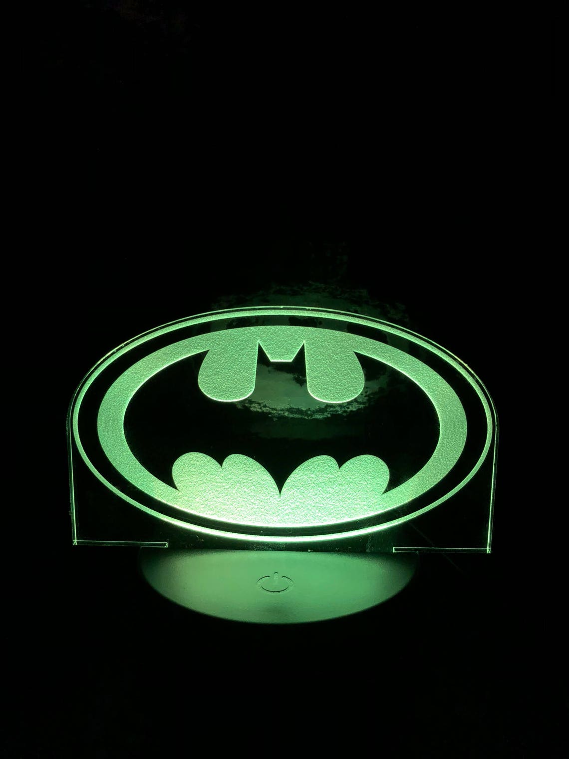 Lámpara LED del logotipo de Batman | Etsy