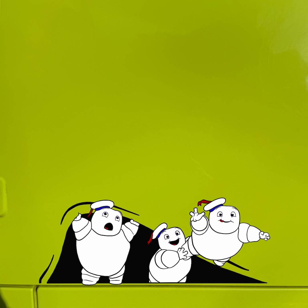 Ghostbusters Mini Stay Puft Peeking Decal - Etsy