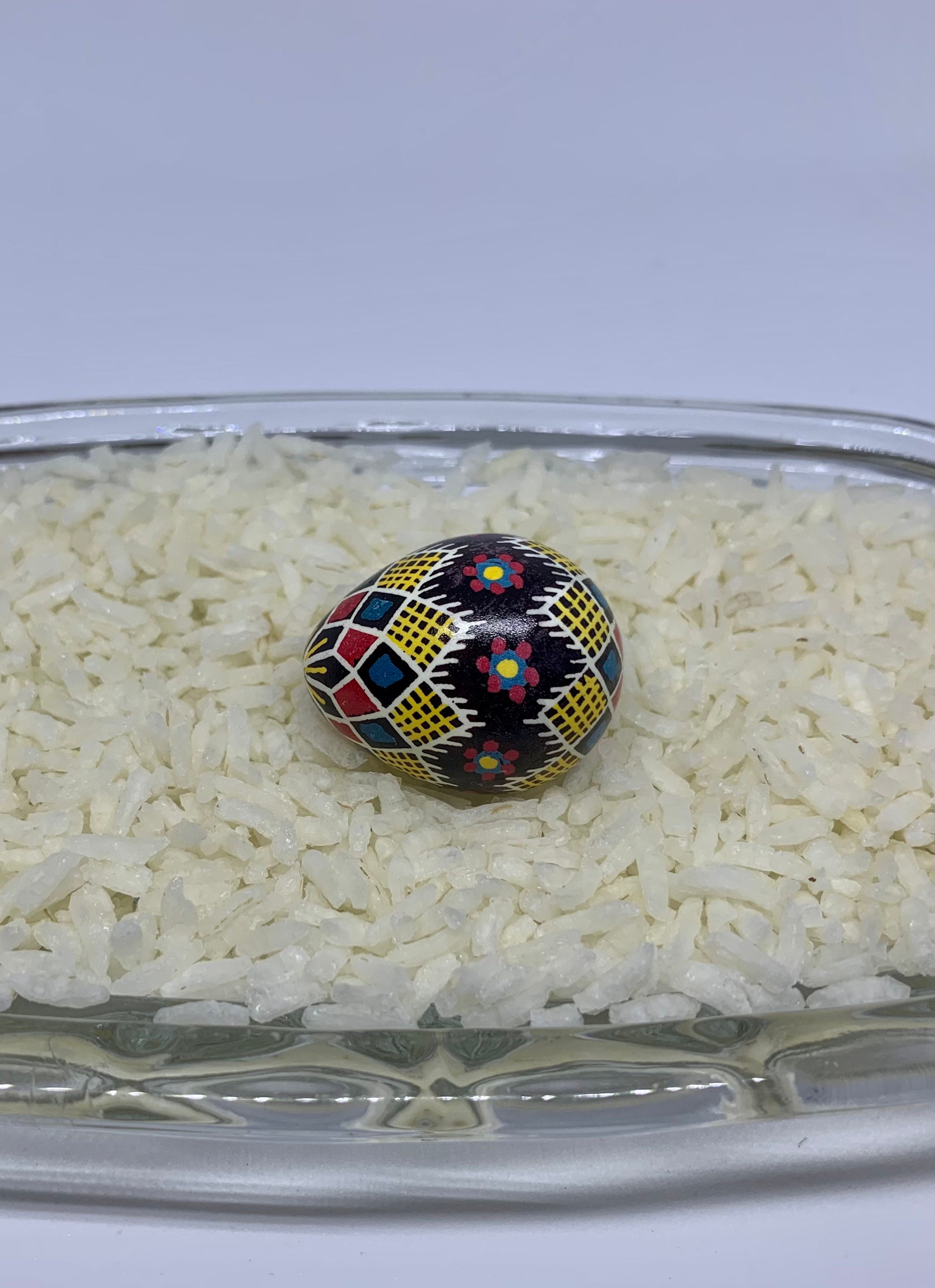 Starburst Real Quail Egg Ukrainian Decorated Pysanky White - Etsy