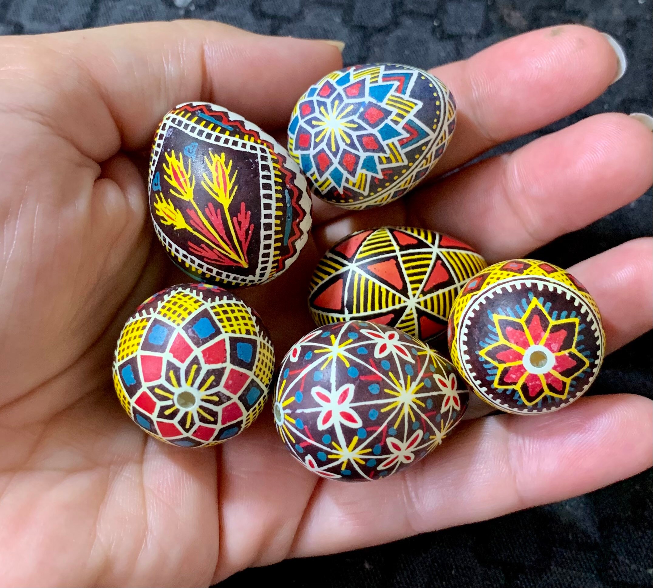 Starburst Real Quail Egg Ukrainian Decorated Pysanky White - Etsy