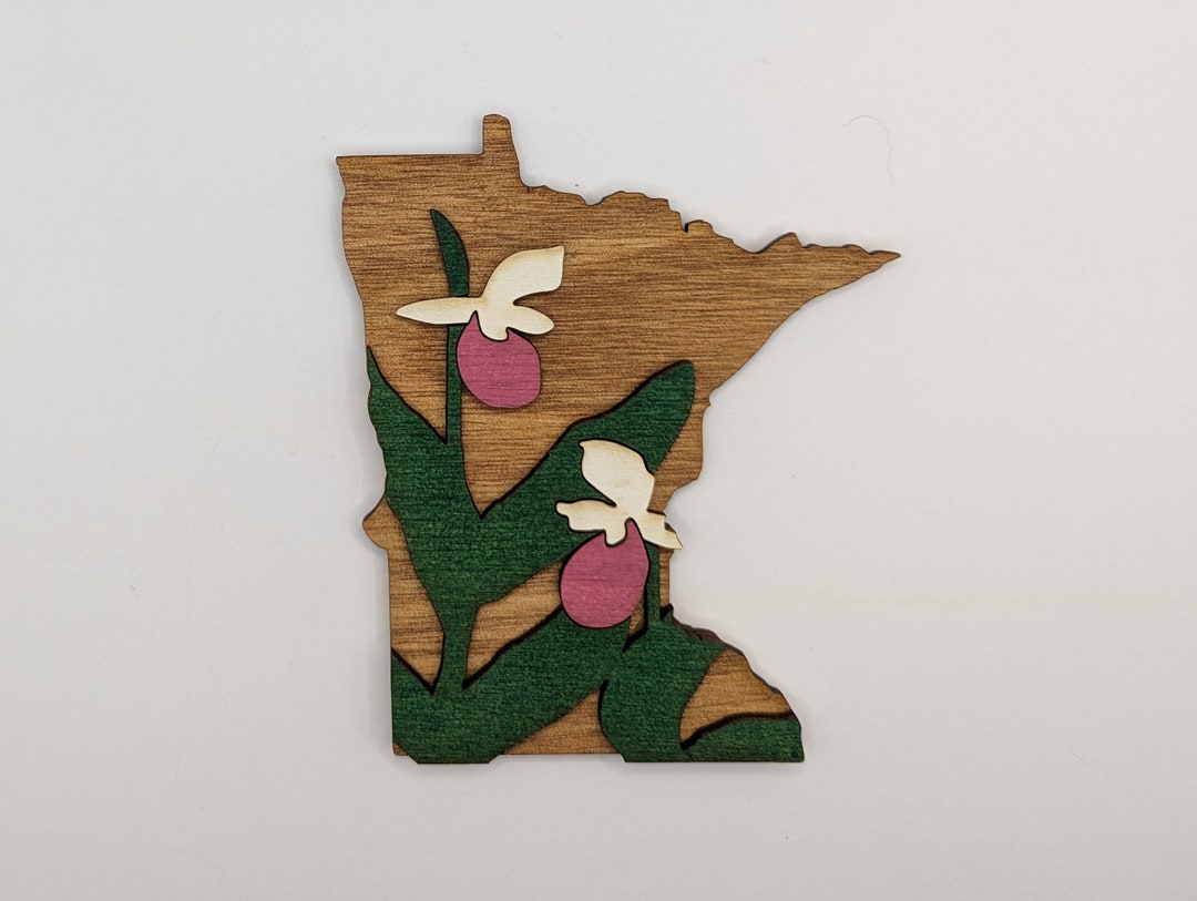 Minnesota 5" Handmade Ornament or Magnet. Layered Wood Art ...